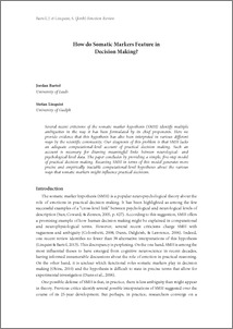 How do Somatic Markers Feature in Decision Making? - PhilSci-Archive